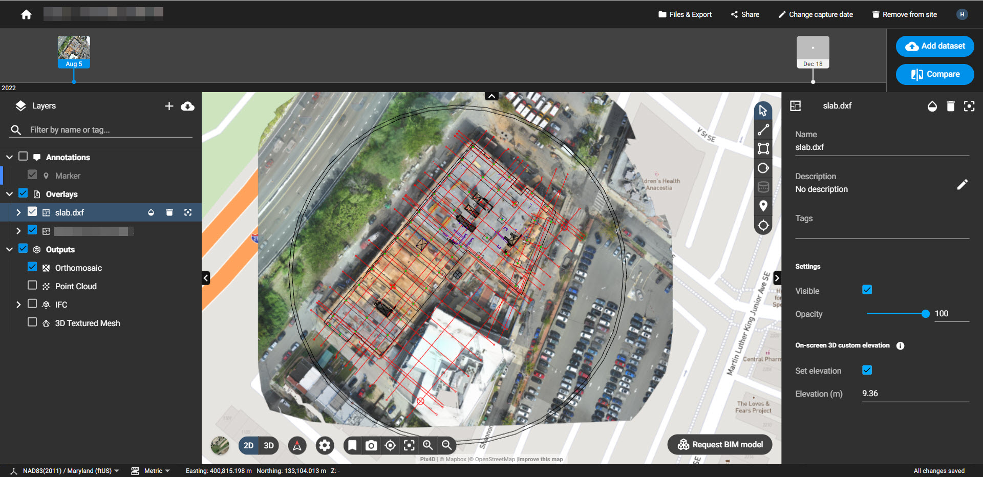 Design Overlay (2D/3D)- PIX4Dcloud Advanced